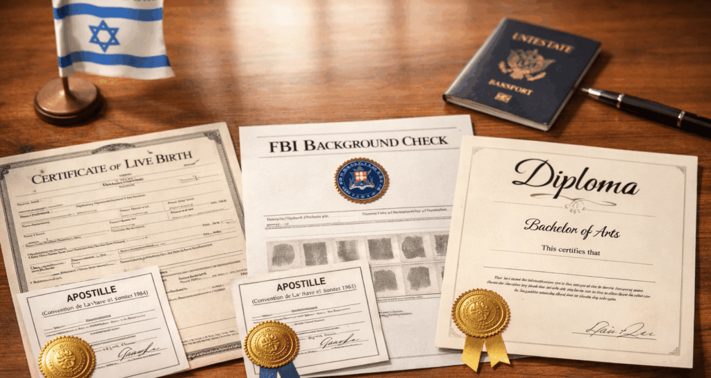 Apostille for Israel — Documents for Immigration, Work & Aliyah